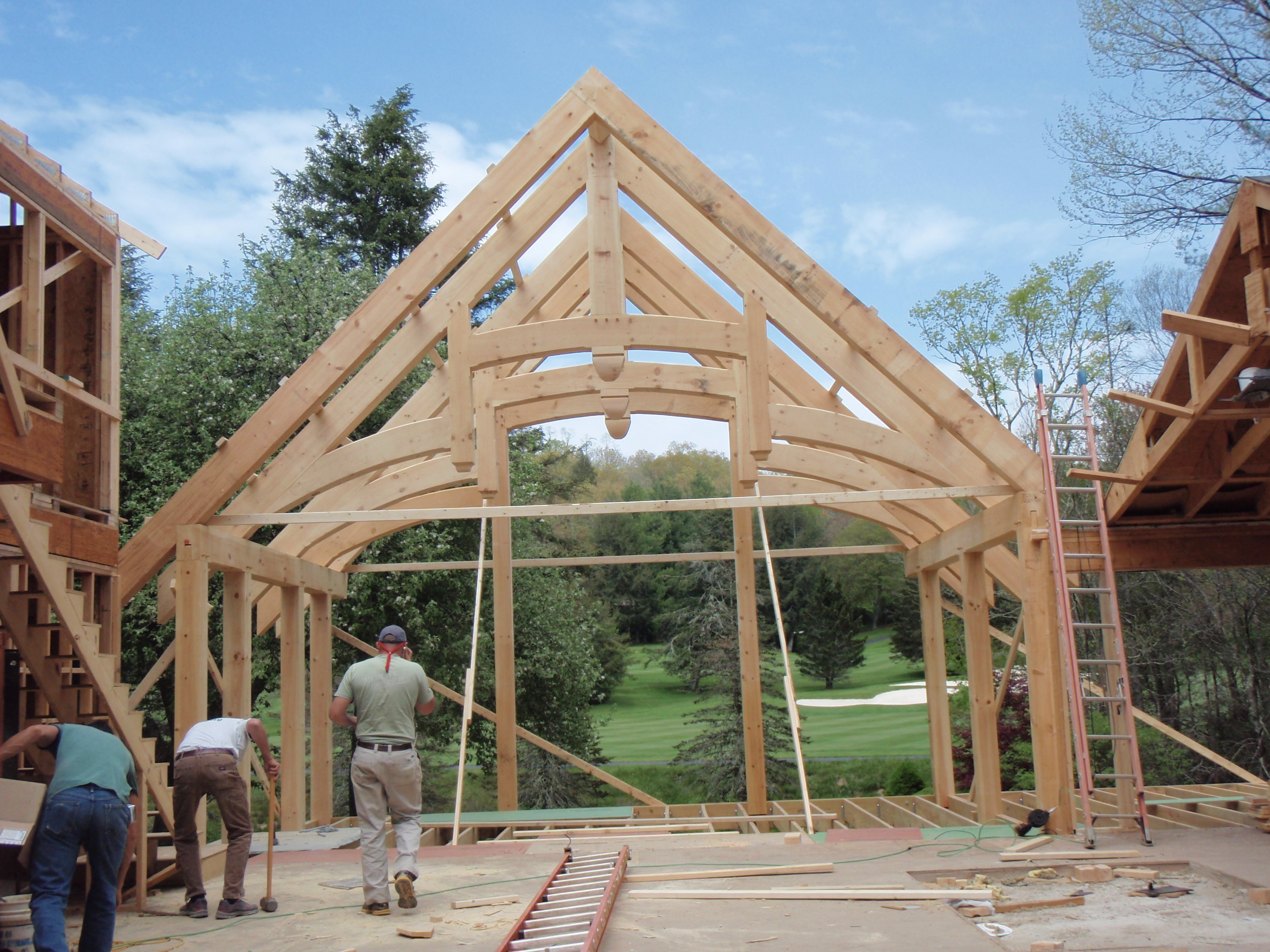 Timber Frame Building, Heavy Timber Building, Post & Beam: Framers